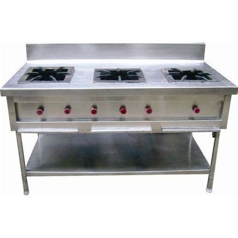 3 Burner Commercial Gas Stove At Rs 25000 Piece Commercial Gas Stove