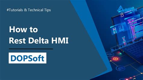 DOPSoft How To Rest Delta HMI YouTube