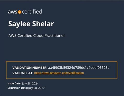 Saylee Shelar On Linkedin Aws Cloudpractitioner Certification Cloudcomputing Achievement