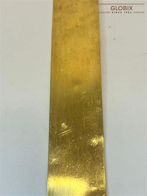 Globix Rectangular Brass Sheet Grade C26000 Thickness 1 5 Mm At