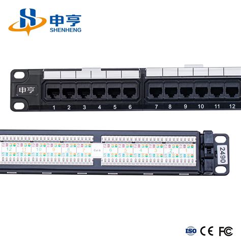 Cat6 24 Port Net Work Patch Panel Mount Keystone Network Data Patch