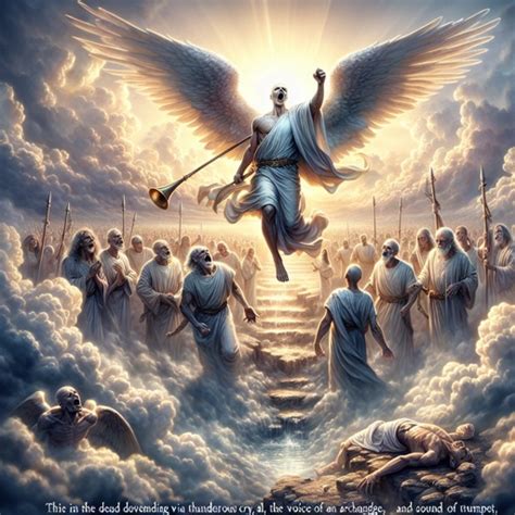 What Does 1 Thessalonians 416 Mean Bible Art