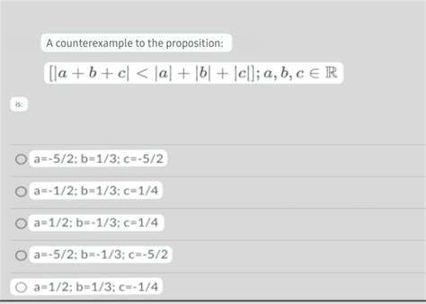 Solved A Counterexample To The Chegg