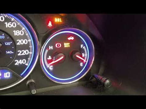 2006 Honda Civic Green Key Light On Dash