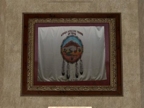 Second Life Marketplace Apache Flag In Frame