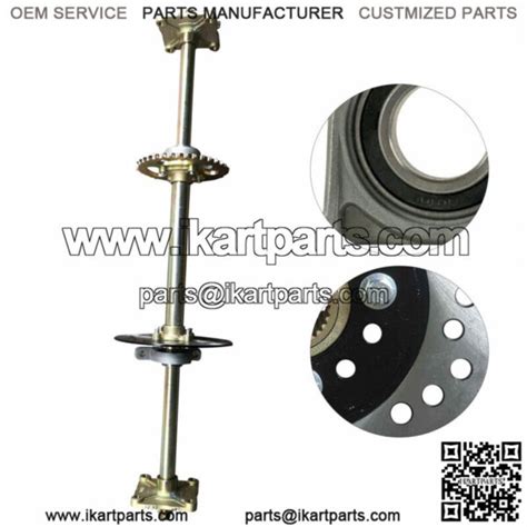 Complete Go Kart Live Rear Axle Kit 815mm Wwheel Hub Set For Go Kart