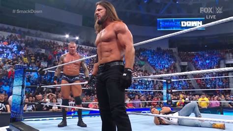 Aj Styles Attacks Roman Reigns And La Knight On Wwe Smackdown