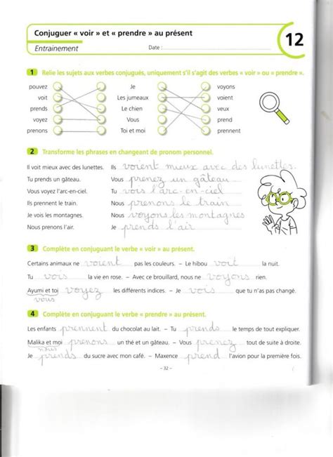 Correction Conj B 9740276G Ecole Jean Hoarau