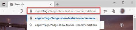stop use recommended browser settings prompt in edge