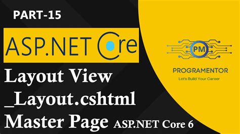 15 Layout View In ASP NET Core 6 Layout Cshtml ASP NET Master