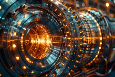 Close Up Of A Marine Dual Fuel Gas Turbine Engine In Shipbuilding And