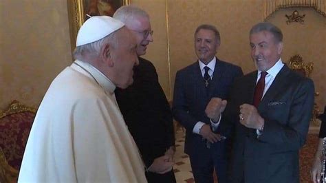 EN VIDEO Sylvester Stallone conoció al papa Francisco Clasica 1025
