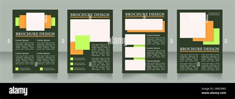 Pharmaceutical Innovation Promotion Blank Brochure Layout Design Stock