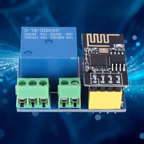 Module Relais Gototop Esp8266 Esp 01s Contrôle à Distance Compatible Iot 37x25 Mm