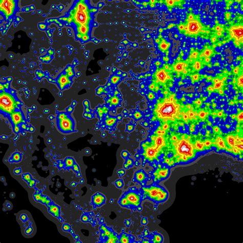 Light Pollution Map Texas