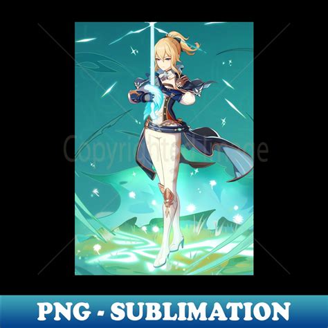 Jean Genshin Impact Signature Sublimation Png File Perfe Inspire