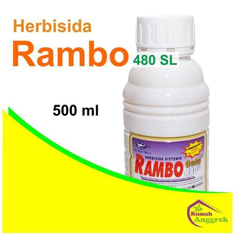 Jual Herbisida Rambo Gold 480 Sl 500 Ml Cap Kapal Terbang Obat Racun