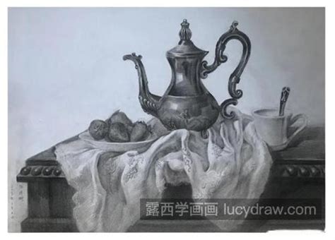 简单的静物素描技巧 易学的素描教程带步骤 露西学画画