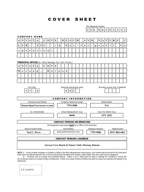 Fillable Online Acbnci Sec Form 17a 2023 Fax Email Print Pdffiller
