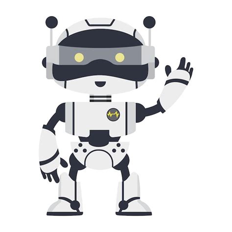 Premium Vector Cute Cartoon Techology Ai Robot Flat