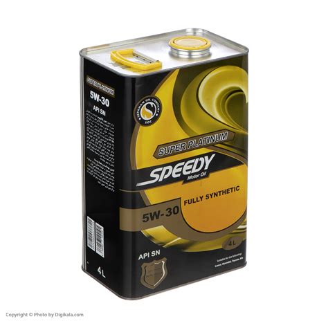 قیمت و مشخصات روغن موتور اسپیدی مدل سوپر پلاتینیوم 5w 30 Sn حجم 4 لیتر