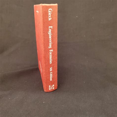 Engineering Formulas 5th Edition By Kurt Gieck Mcgraw Hill