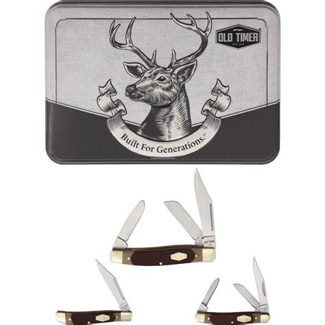 Schrade P1207768 Old Timer T Set Knife Country Usa