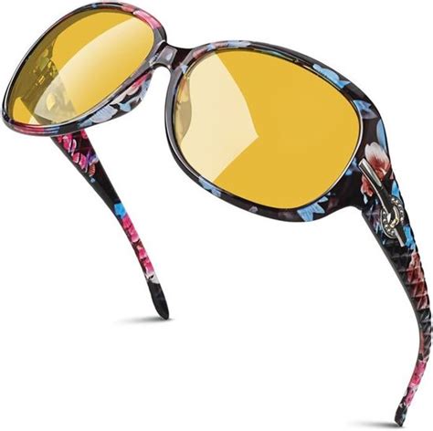 Lunettes De Soleil Femme Polarisée Surdimensionnées Protection Uv400