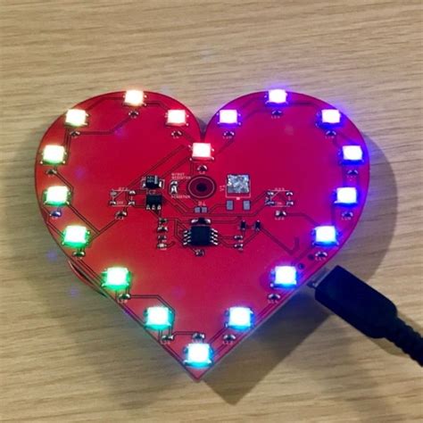 Valentines Pcb Heart Arduino Powered Romantic Led Display