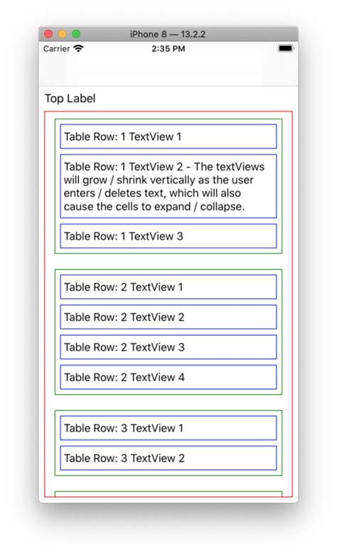 Ios How To Implement Uitextview Inside Uitableview Inside Uitableview
