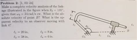 Solved Problem 2 [1 03 24 Make A Complete Velocity