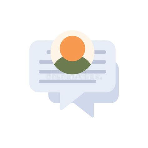Speech Bubble Showing The Profile Of An Online User Chatting Stock Illustration Illustration
