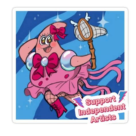 Magical Girl Patrick Sticker For Sale By Scomicmaker 2024