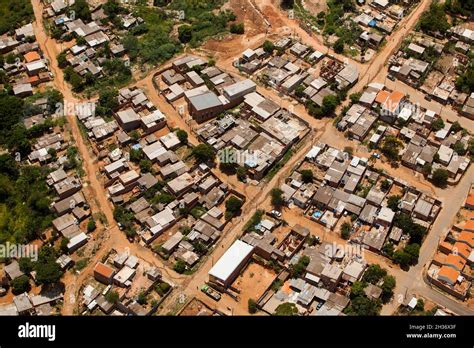 SAO PAULO BRAZIL CITY AERIAL Condominium Slum Favela VIEW High Quality Photo Stock Photo