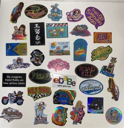 Y2k Vintage Vending Machine Stickers Lot Of 33 1999 2002 2003 Ebay