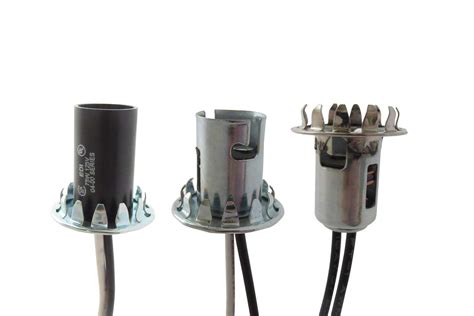 Miniature T Wedge Base And Halogen Candelabra Bayonet Base Plug Button