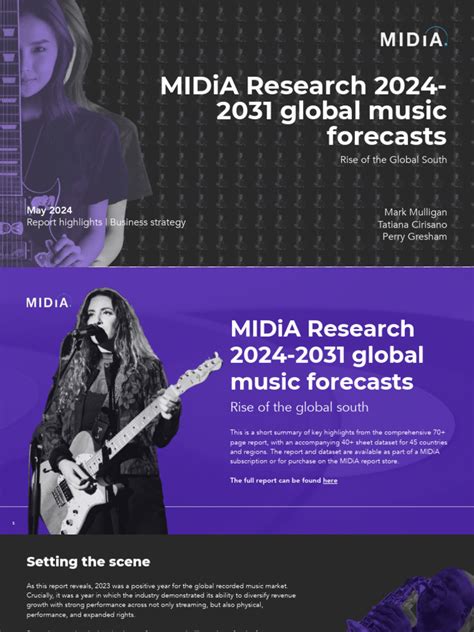 Midia Research 2024 2031 Global Music Forecasts Pdf Subscription Business Model Forecasting