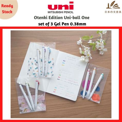 Uni Ball Uniball One Limited Edition Gel Pen 3 Color Set Otenki