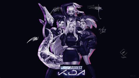 Kda Ahri The Baddest Lol League Of Legends Video Game 4k Hd