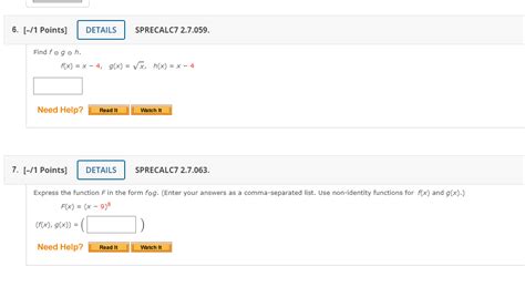 Solved Points Details Sprecalc Consider Chegg