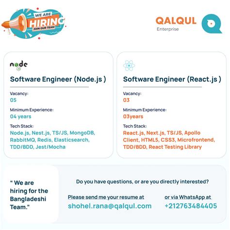 shohel rana on linkedin nodejs reactjs qalqulbangladesh qalqul