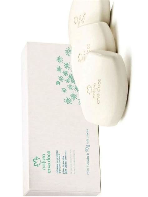 Natura Erva Doce Sabonete Cremoso Em Barra Puro Vegetal Unidades G Cada Creme Masculino