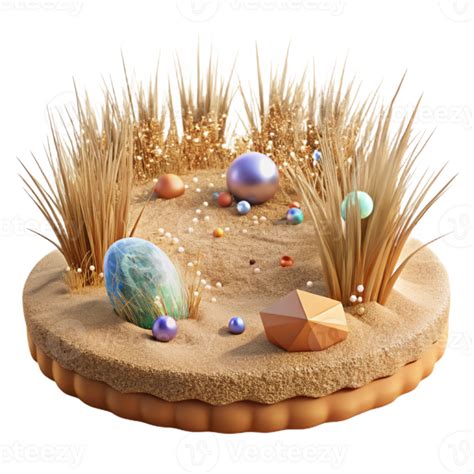 Stunning Artistic Dry Grassland Isolated For Desert Landscapes Original