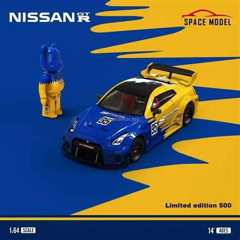 Po Space Model 164 Nissan Gtr R35 Spoon With Bear Figure