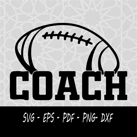 Coach Svg Files Football Svg Files Coaches Svg Files Coch Clipart