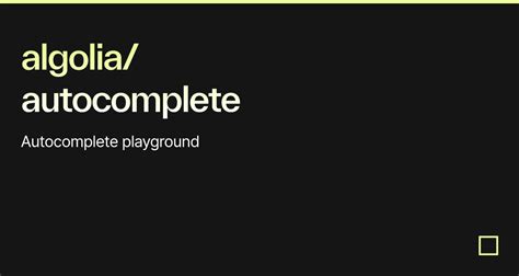 Algoliaautocomplete Codesandbox