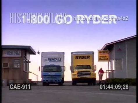 Vintage Commercial Ryder Truck Rentals Youtube