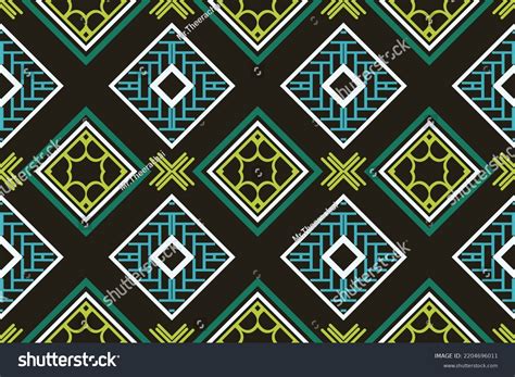 Ethnic Pattern Philippine Textile Traditional Patterned Stock Vector Royalty Free 2204696011