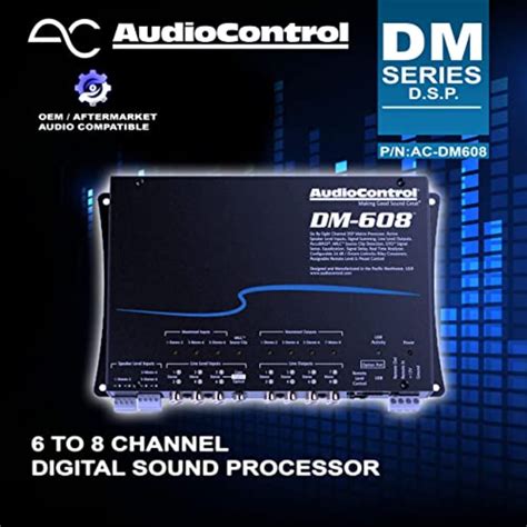 audiocontrol dm 608 premium 6 input 8 output dsp matrix processor 12