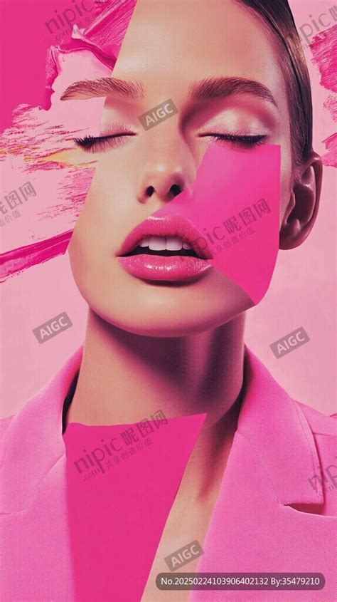 Ai创作图粉红色的美学 绚丽美体美颜彩妆美妆 粉色审美 粉红色审美 蜕变粉色世界 创意唇彩广告 粉红审美 粉色美学 粉色系海报 粉红色的超现实主义奇幻 粉红美学 粉红色的审美 潮流粉红宣传海报